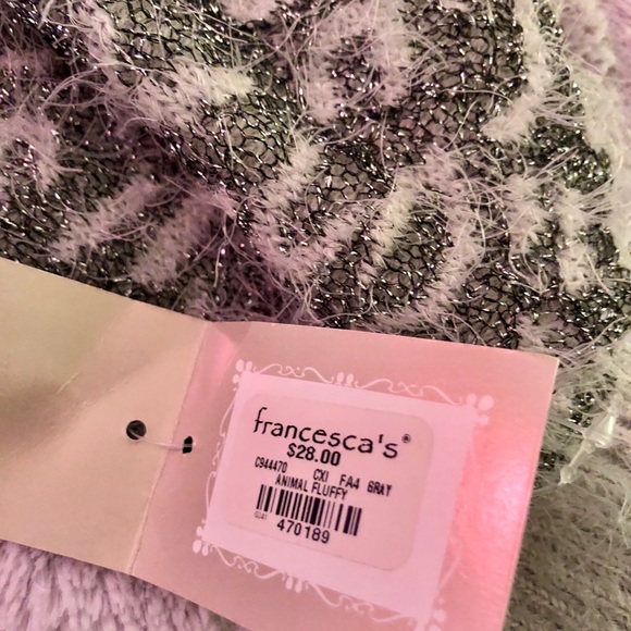 Francesca's Collections | Accessories | Francescas Animal Print Fluffy ...